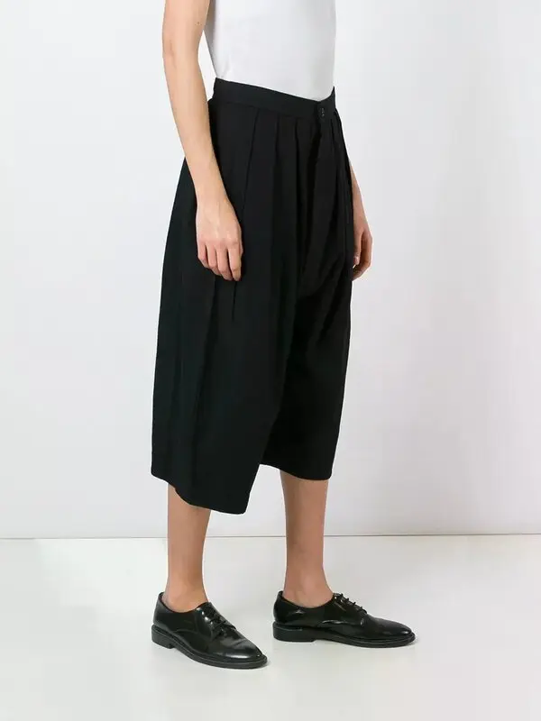 Comme Des Garçons Pleated Cropped Trousers
