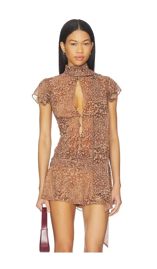 GUIZIO Ara Top With Cut Out Detail