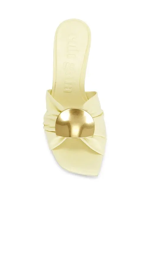 Cult Gaia Amina Sandal With Gold Tone Detail
