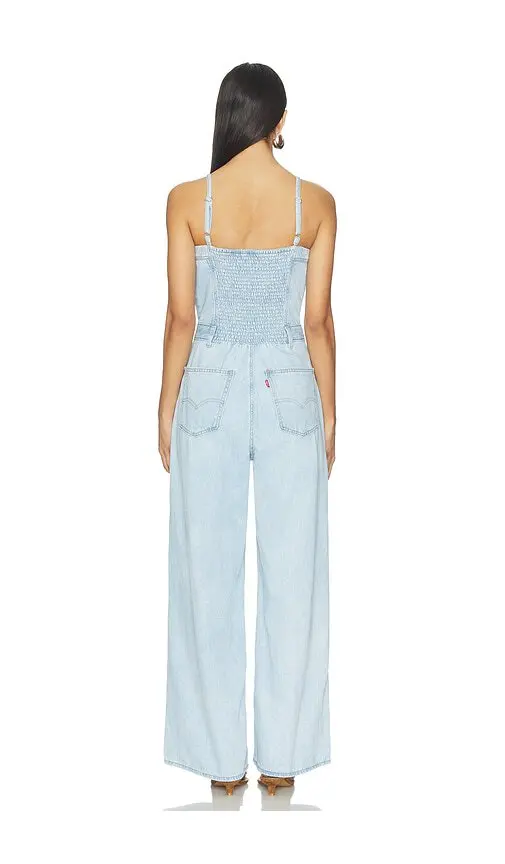 LEVI'S Denim Bustier Jumpsuit