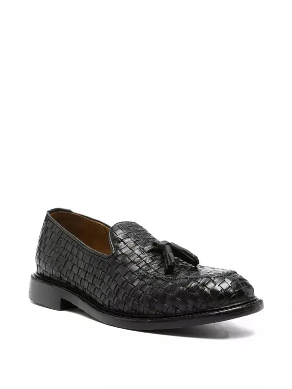 GREEN GEORGE Woven Tassel Loafers