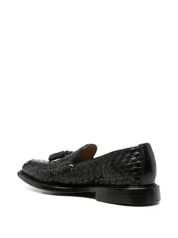 GREEN GEORGE Woven Tassel Loafers
