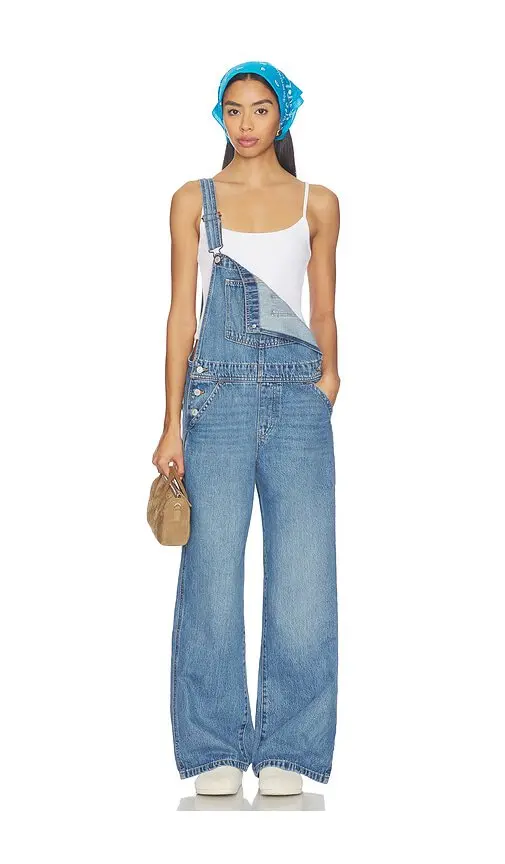 LEVI'S Full Length Wide Leg Overall In . Also