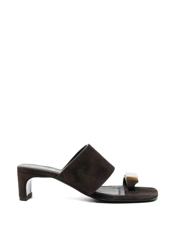 Elena Iachi Toe-ring Sandals - Brown