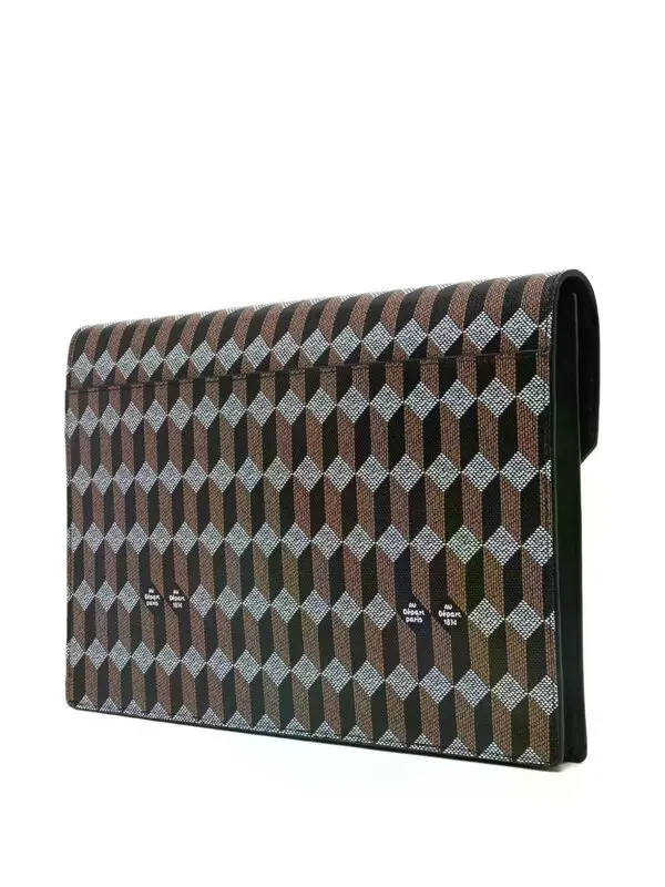 AU DEPART Geometric-print Clutch