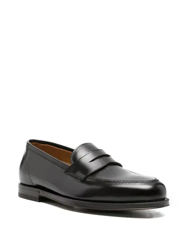 GREEN GEORGE Penny-slot Loafers - Brown