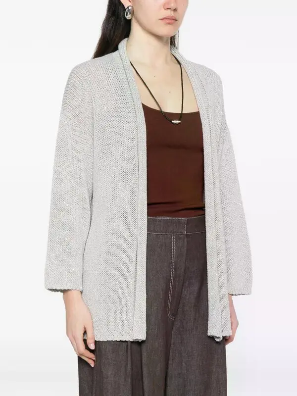 ANNE CLAIRE Three-quarter-sleeve Knit Cardigan