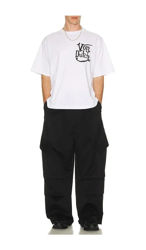 VON DUTCH Short Sleeve Boxy Crop Tee In . Also