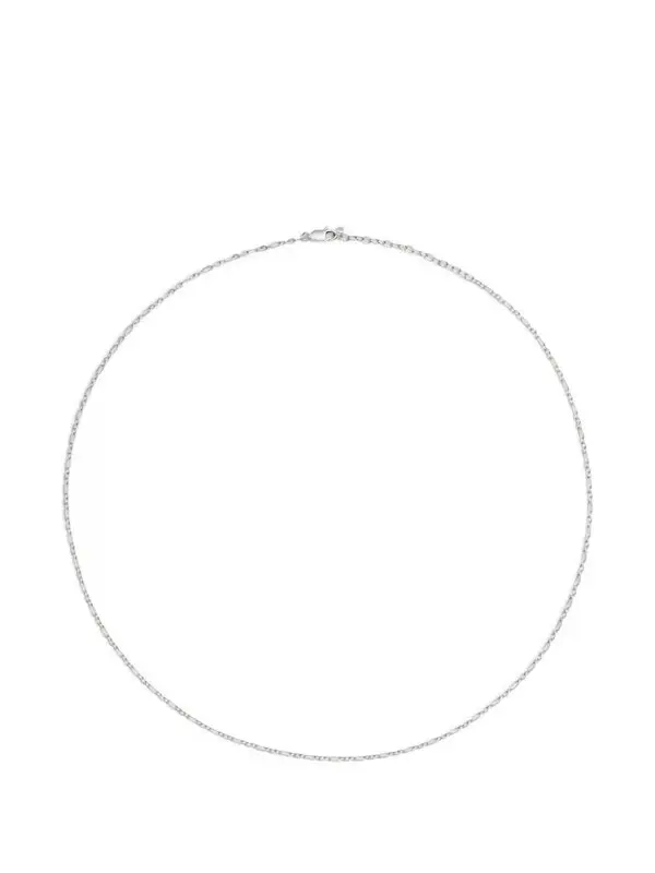 Monica Vinader Textured-chain Necklace - Silver