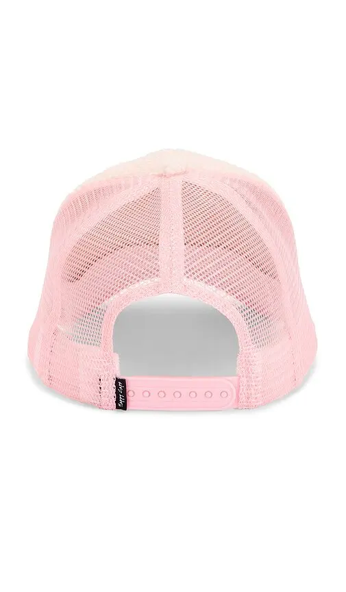 HAPPY CAPS Sherpa Meshback Cap - Pink