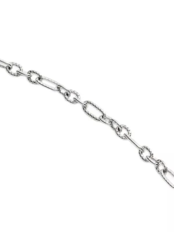 Monica Vinader Textured-chain Necklace - Silver
