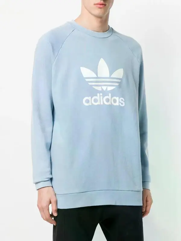 Adidas Originals Trefoil Warm Up Crewneck Sweatshirt - Blue