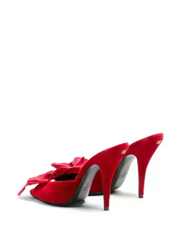 Valentino Garavani Marie A Velvet Slide Sandals - Red