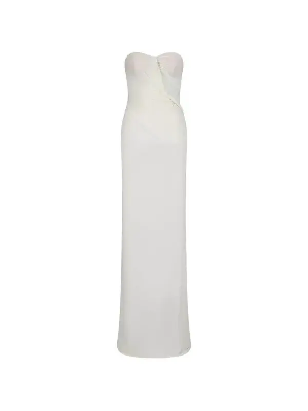 Blumarine Strapless Maxi Dress