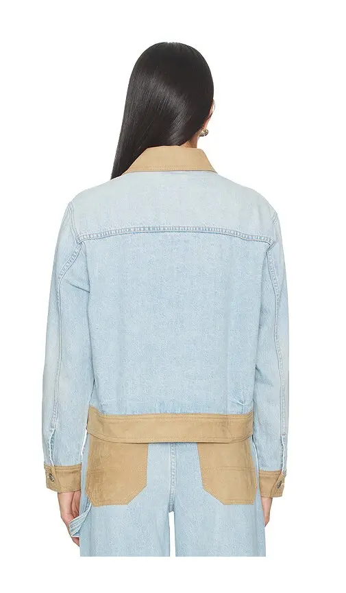 MOTHER The Dynamic Duo Denim Jacket - Blue