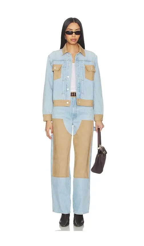 MOTHER The Dynamic Duo Denim Jacket - Blue