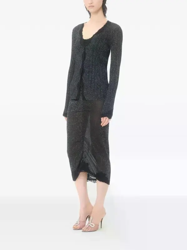 Valentino Garavani Lurex Knit Top - Black