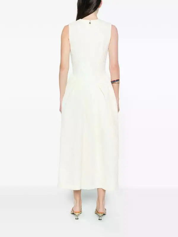 ROTATE BY BIRGER CHRISTENSEN Round-neck Midi Dress