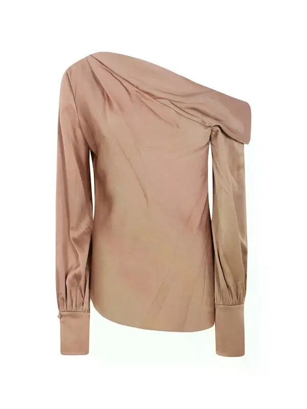Simkhai Draped One-shoulder Top - Pink