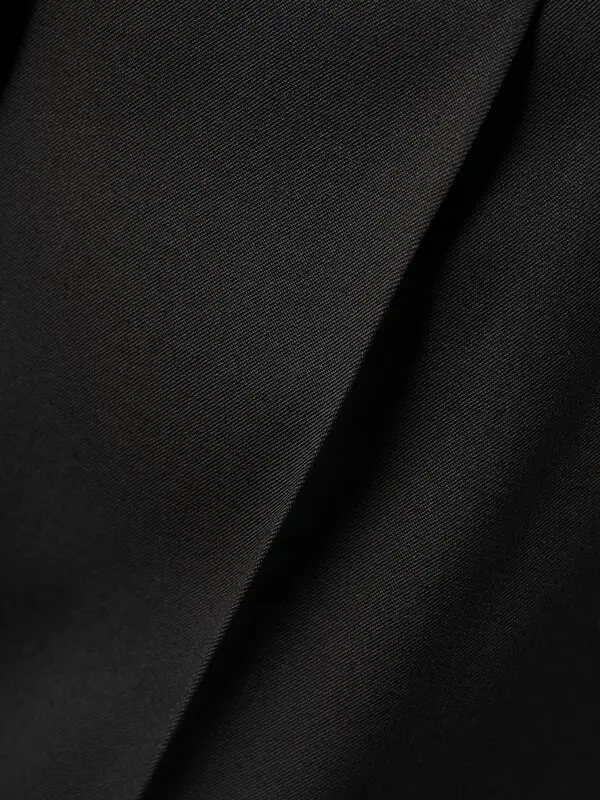 Balenciaga Pleated Stretch-wool Straight-leg Trousers