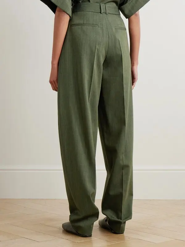 JOSEPH Zen Wool-twill Straight-leg Pants