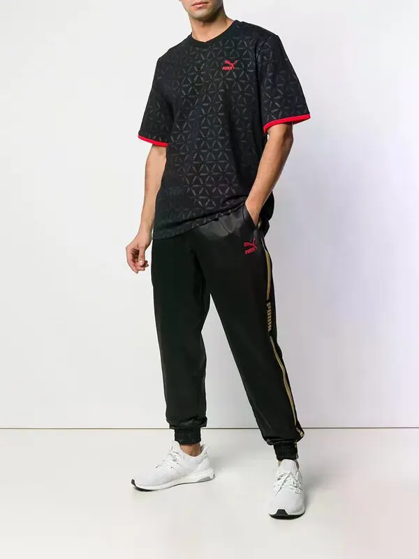 PUMA Side Stripe Track Pants - Black