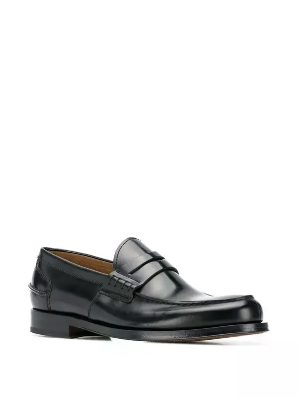 GREEN GEORGE Classic Leather Loafers