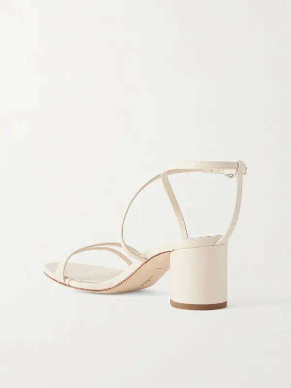 AeydĒ Mirella Leather Sandals - Neutrals
