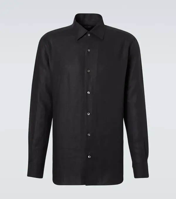 Zegna Linen Shirt - Black