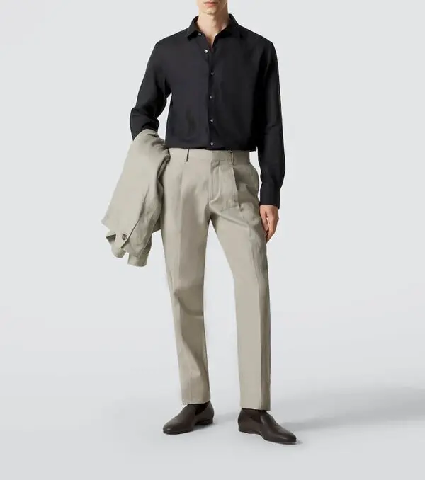Zegna Linen Shirt - Black