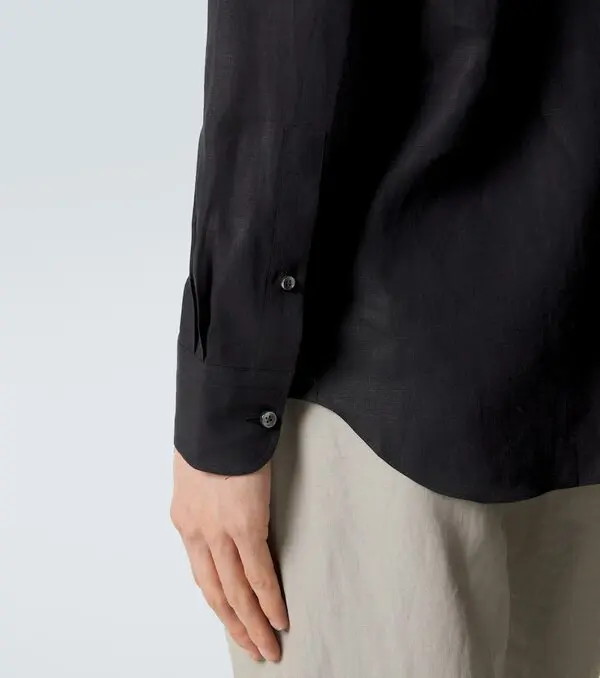 Zegna Linen Shirt - Black