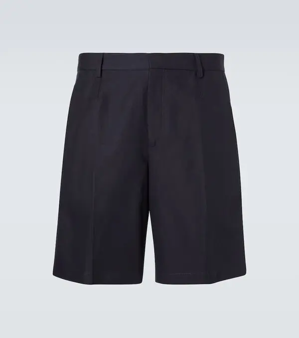 Zegna Cotton And Linen Bermuda Shorts