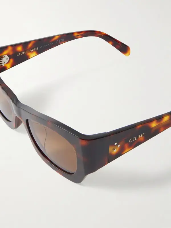 Celine Square-frame Havana Acetate Sunglasses - Tortoiseshell