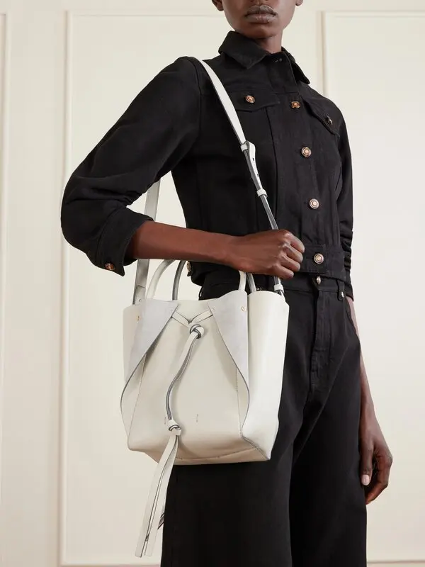 Gabriela Hearst Marija Small Leather Tote - Gray
