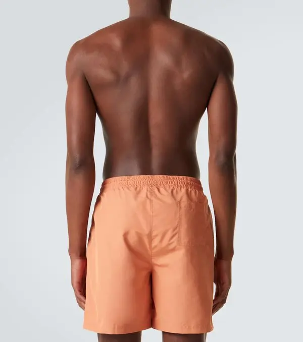 Brunello Cucinelli Logo Swim Trunks - Orange
