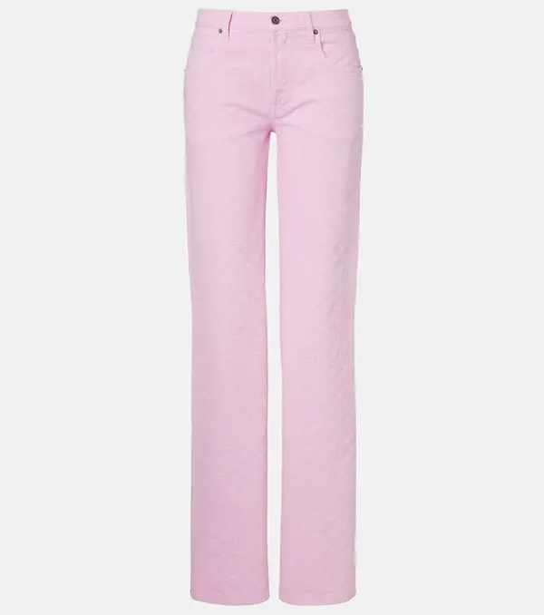 Gucci Gg Jacquard Straight Jeans