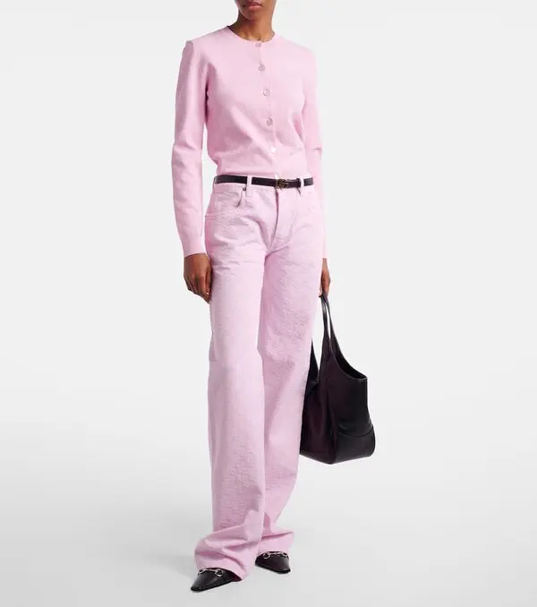 Gucci Gg Jacquard Straight Jeans