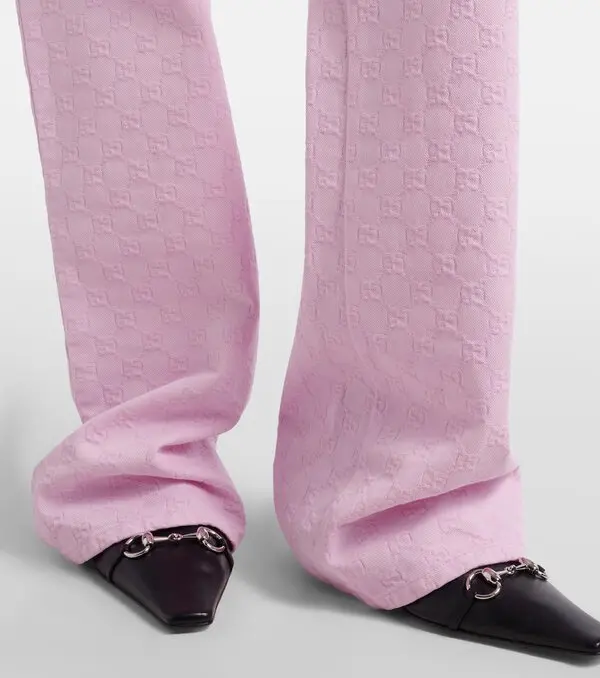Gucci Gg Jacquard Straight Jeans