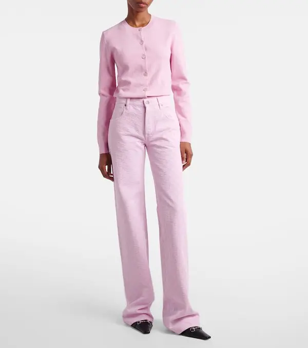 Gucci Gg Jacquard Straight Jeans