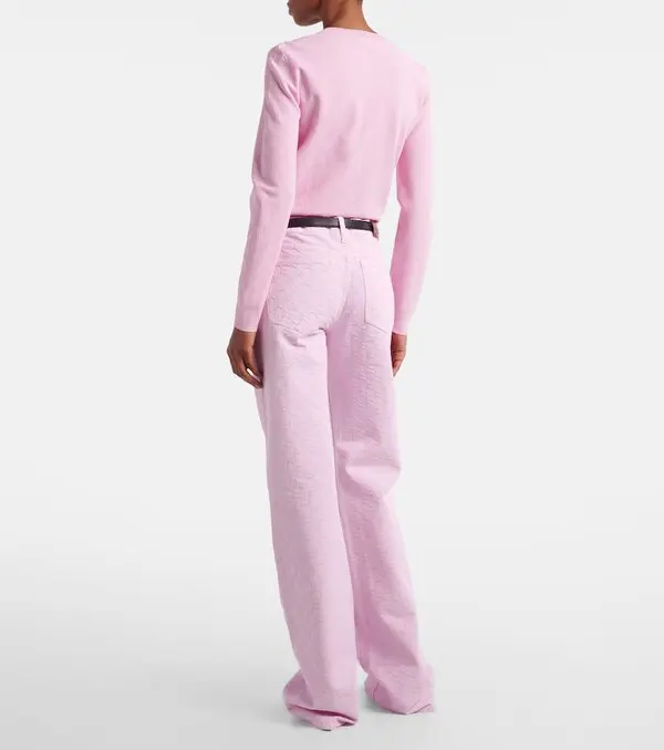 Gucci Gg Jacquard Straight Jeans