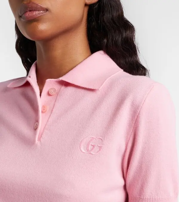 Gucci Double G Wool Polo Shirt