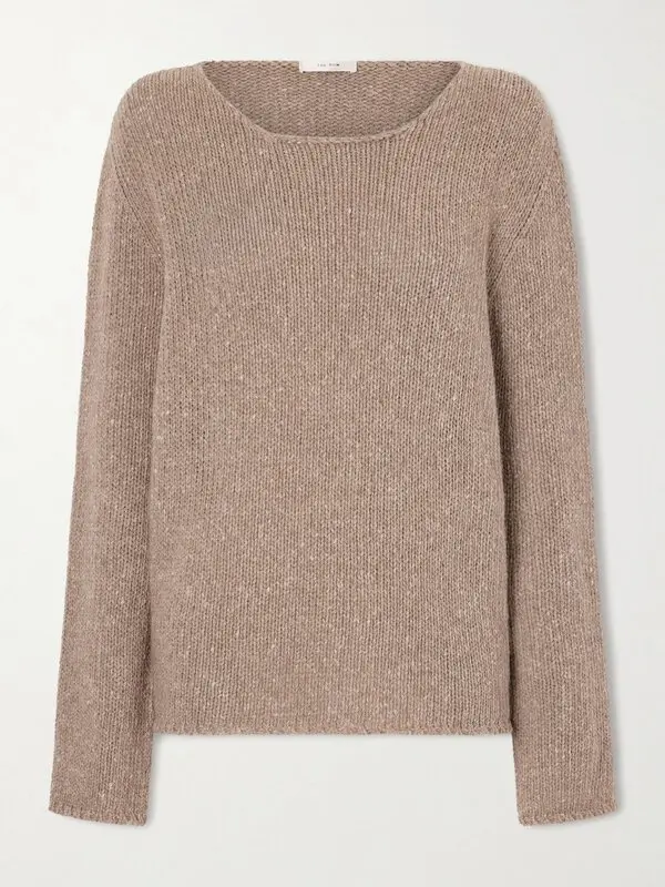 THE ROW Nitha Cashmere Sweater - Neutrals