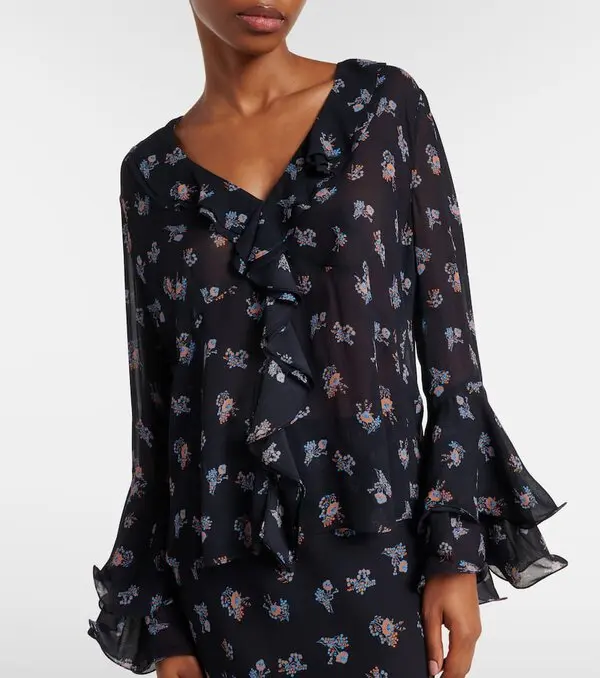 Dorothee Schumacher Floral Georgette Blouse
