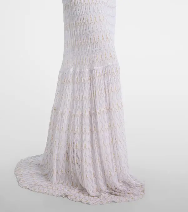 Missoni Halterneck Open-back Lame Gown