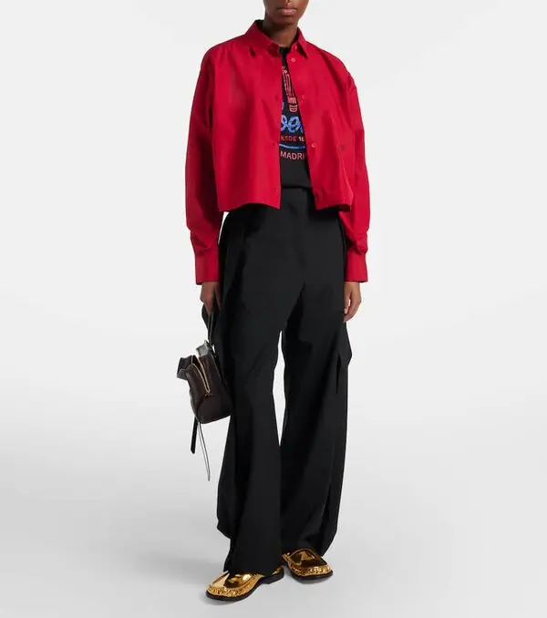 Loewe Draped Wide-leg Pants