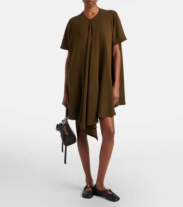 Loewe Draped Mini Dress - Green