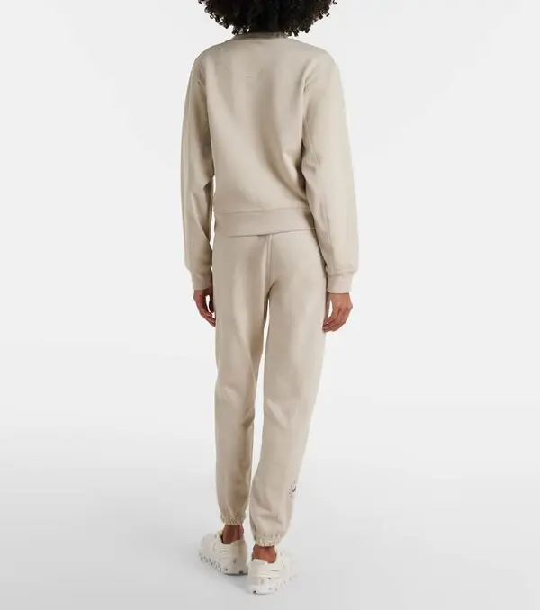 Adidas By Stella McCartney Logo Cotton Sweatshirt - Beige