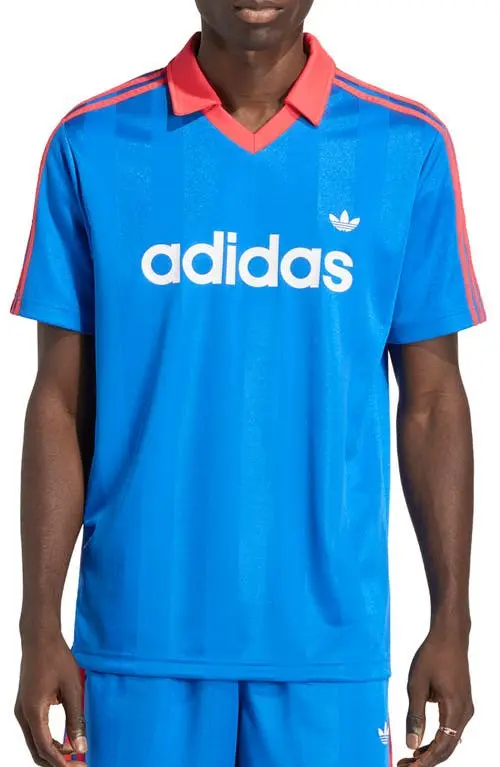 Adidas Logo Jacquard Jersey - Blue