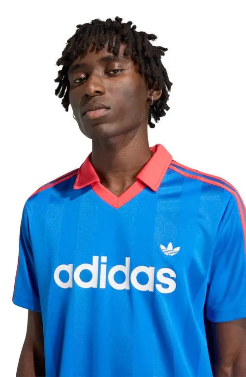 Adidas Logo Jacquard Jersey - Blue