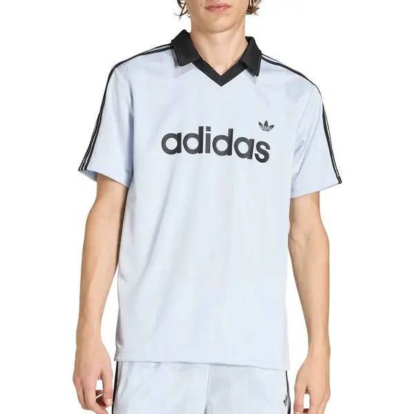 Adidas Logo Jacquard Jersey - Crystal Sky
